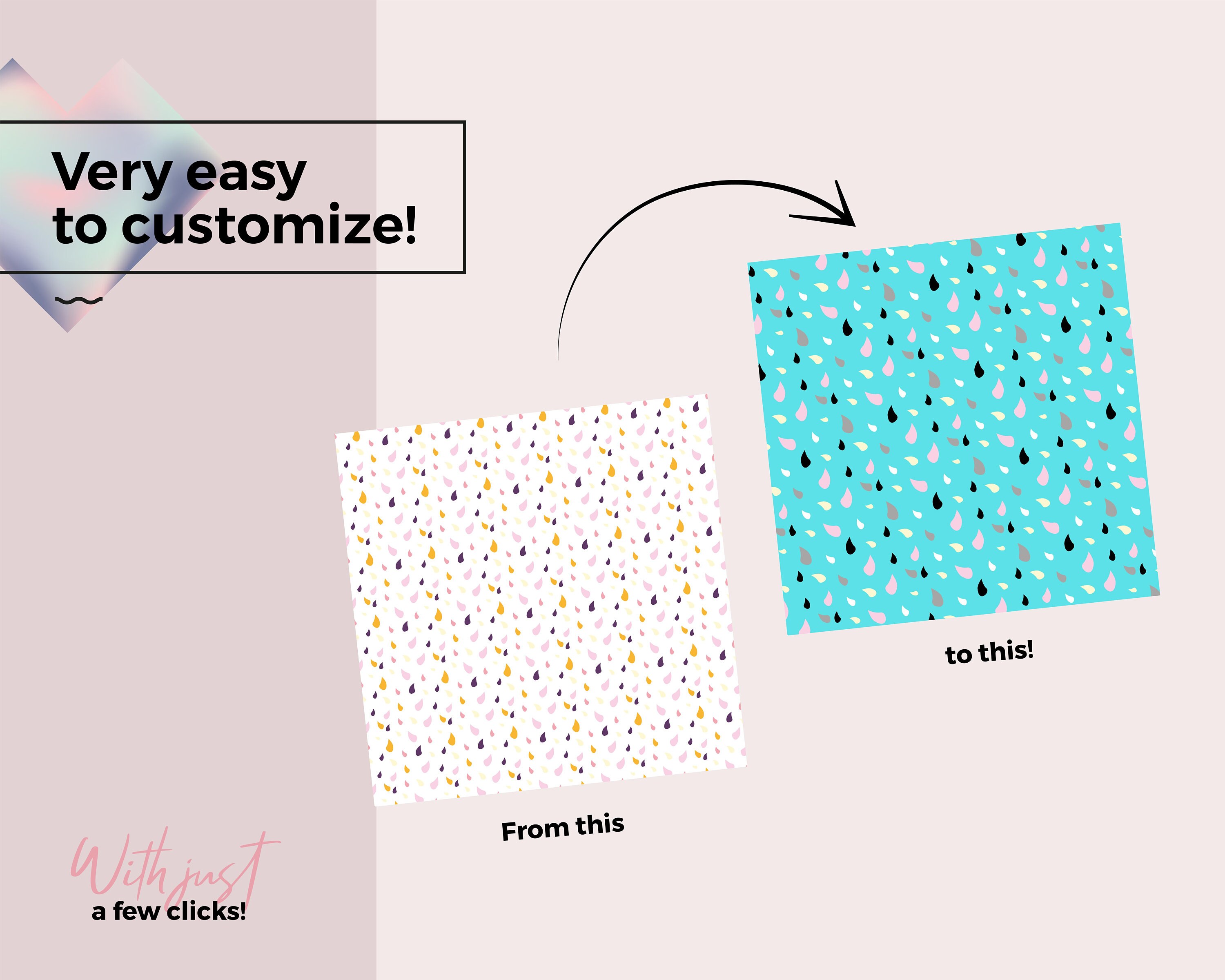 Editable Canva Pattern Template DIY Pattern Design Small - Etsy