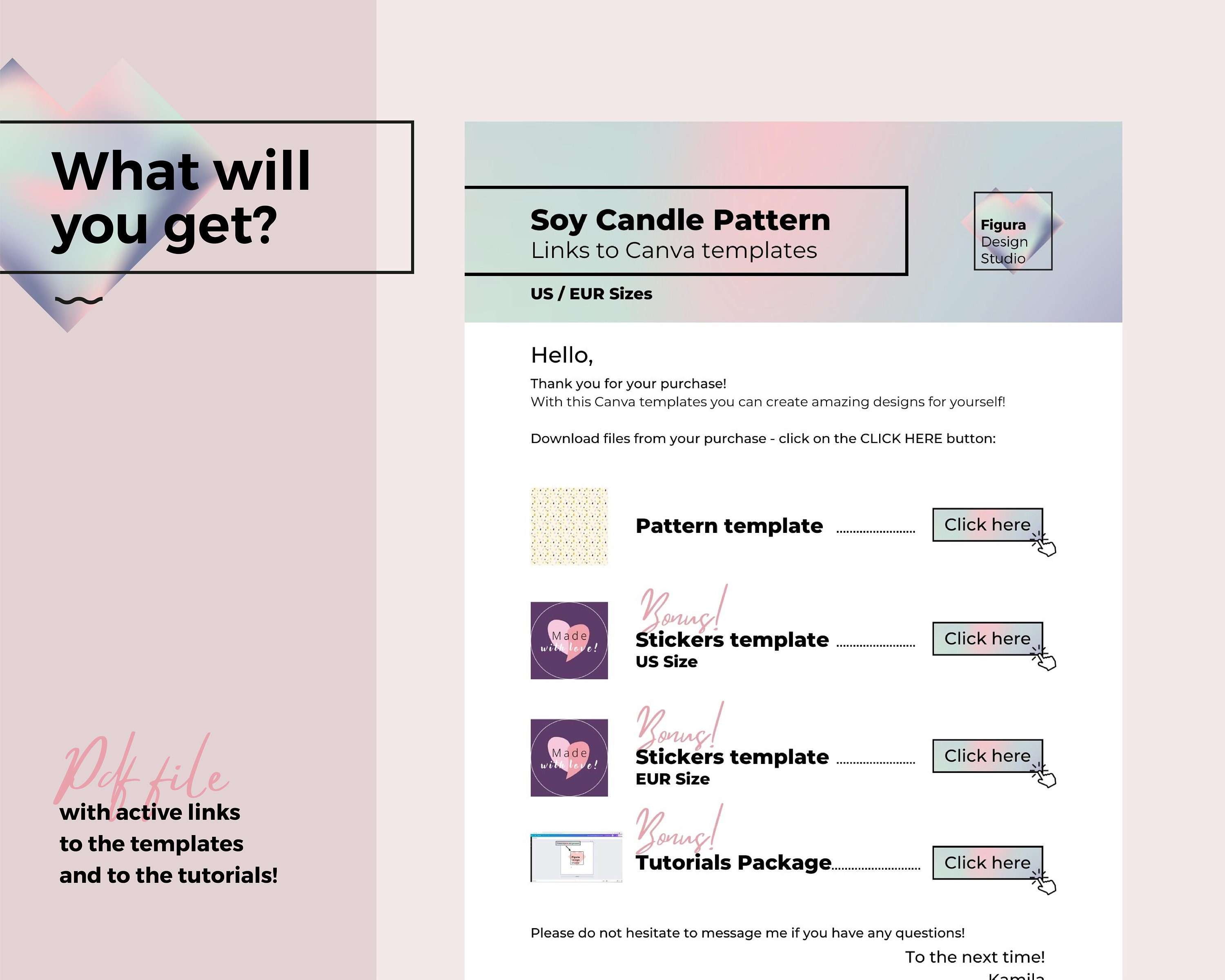 Editable Canva Pattern Template DIY Pattern Design Small - Etsy