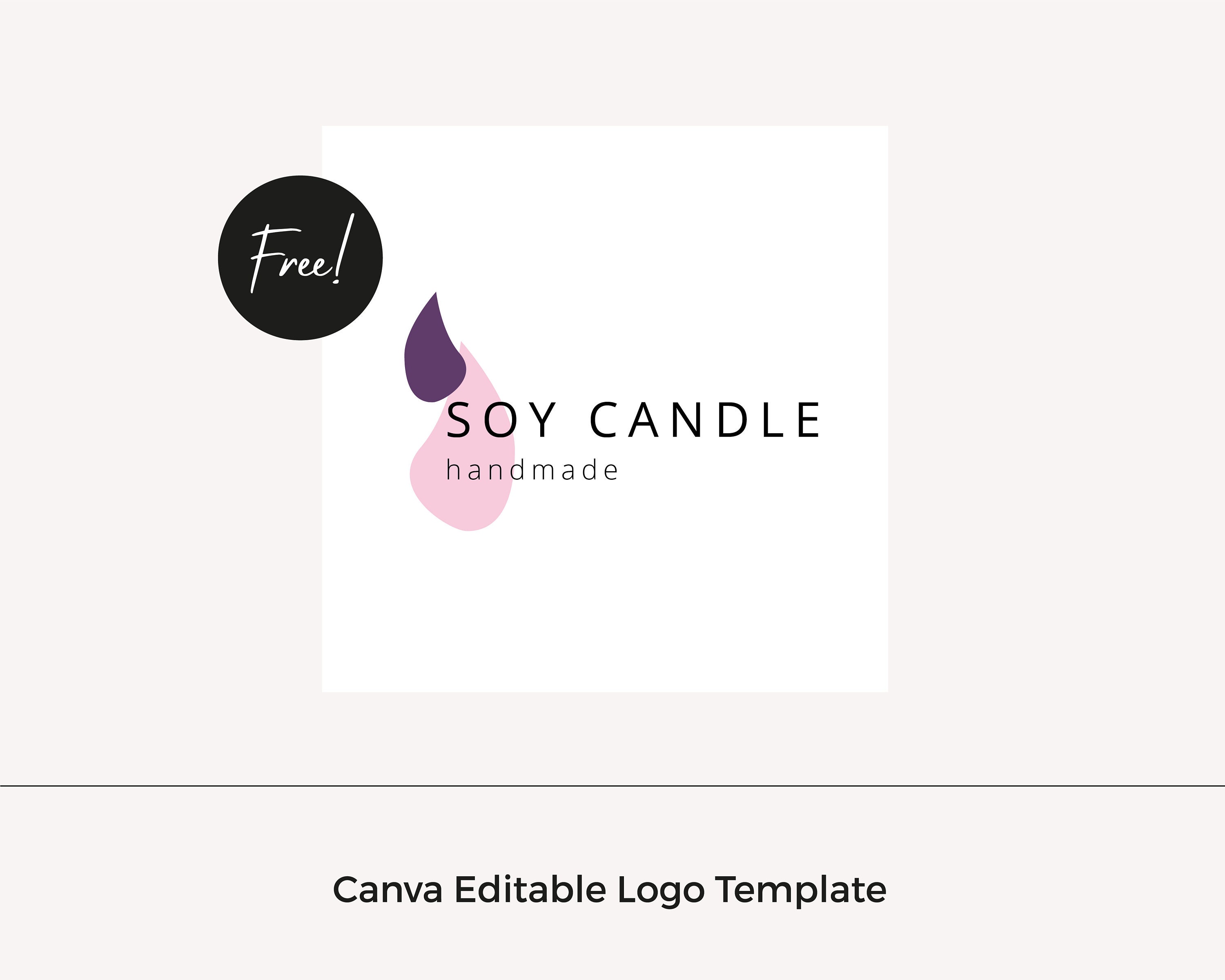 Editable Canva Candle Label Template, Printable Labels Template ...