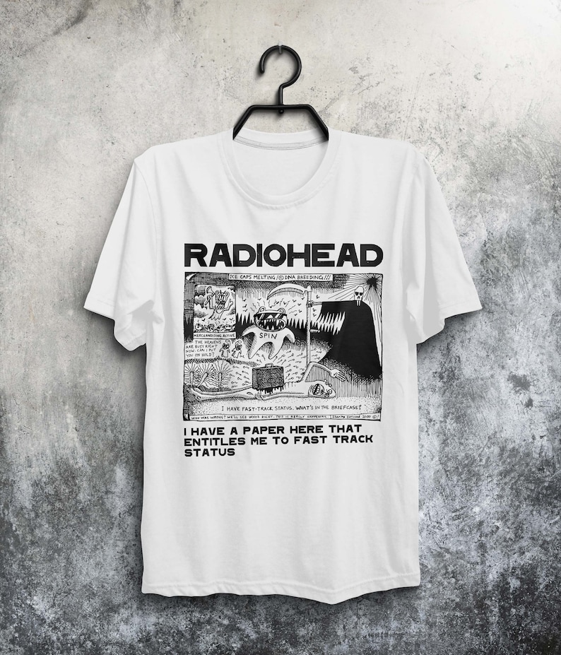 I Have Paper Hear Radiohead Band T Shirt Gift for Men, Women Unisex T ...