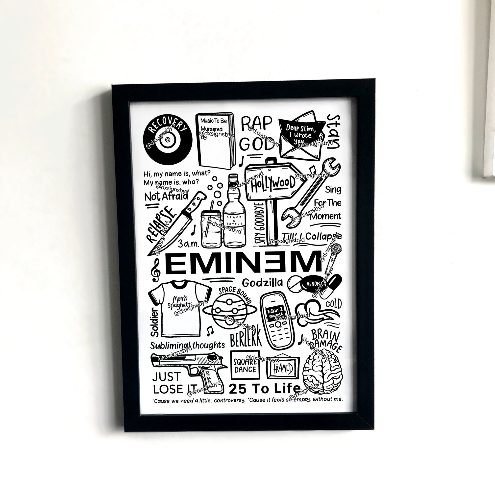 Eminem Berzerk Poster