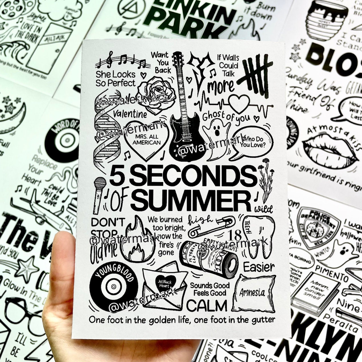 5 Seconds Of Summer Logo Drawing