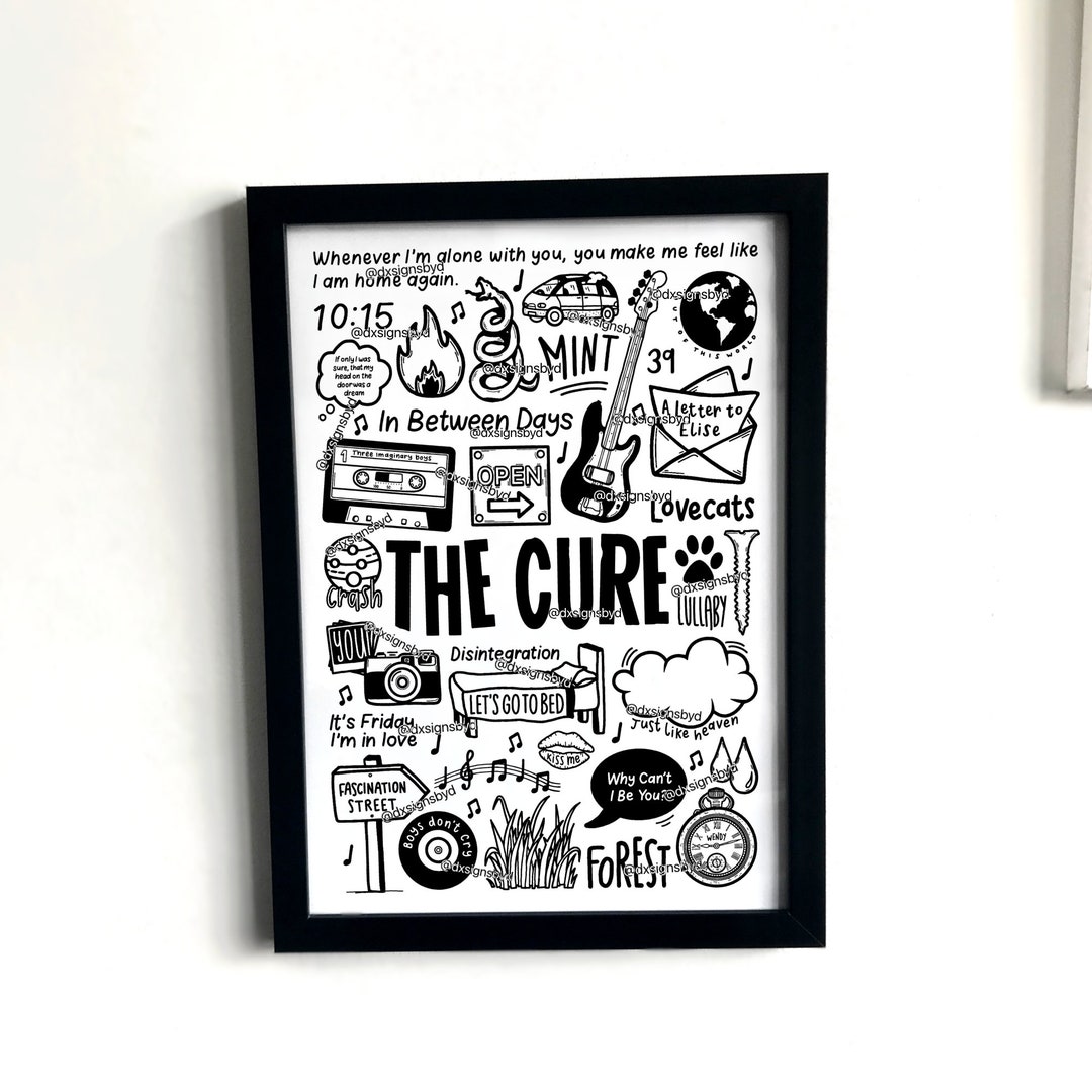 The Cure // Poster Print Merch Decor Wall Art - Etsy