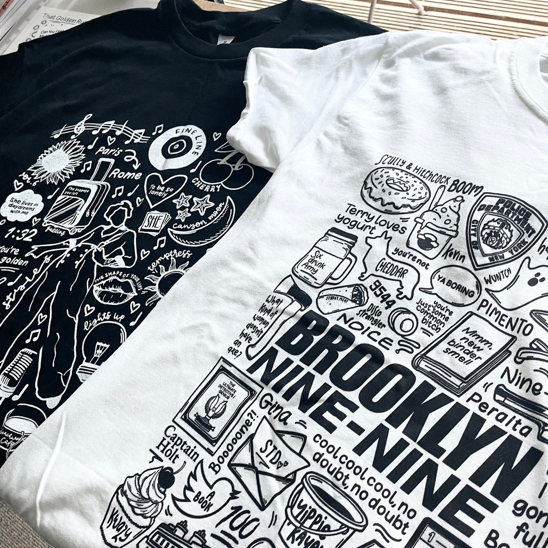 Brooklyn 99 / B99 / Top / Camiseta de algodón pesado / Manga corta ...