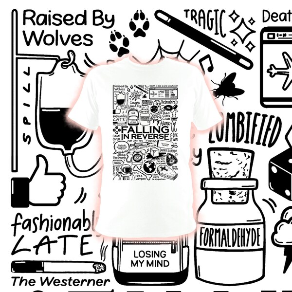 Falling in Reverse Shirt - Etsy