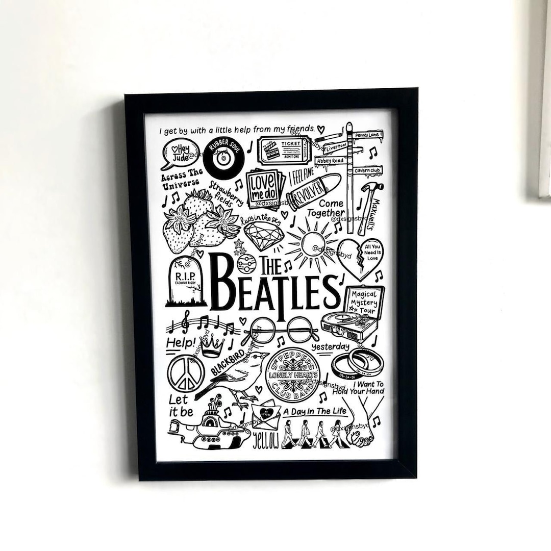 The Beatles // Poster Print Merch Decor Wall Art - Etsy