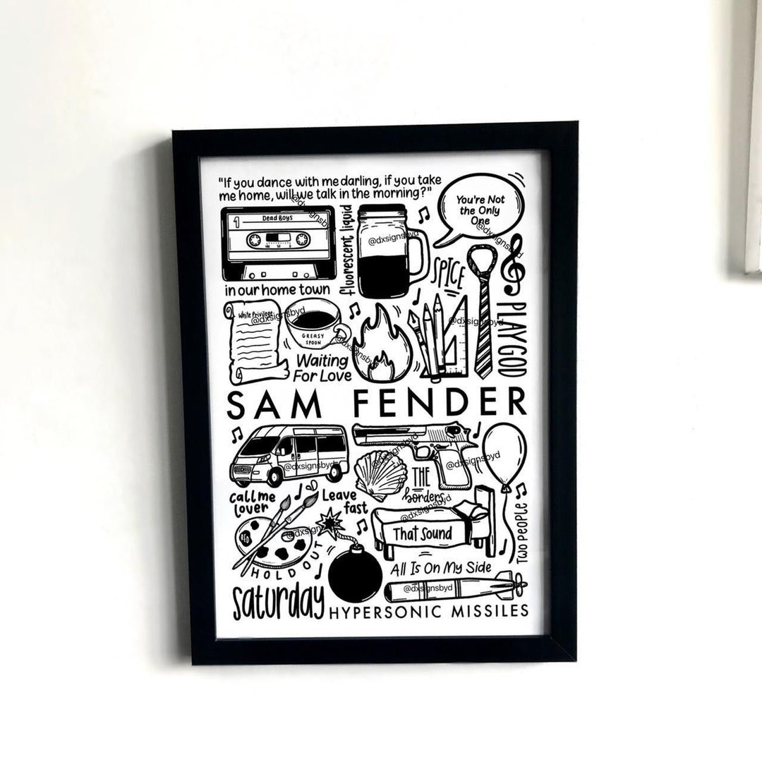 Sam Fender Hypersonic Missiles // poster print merch decor wall art ...