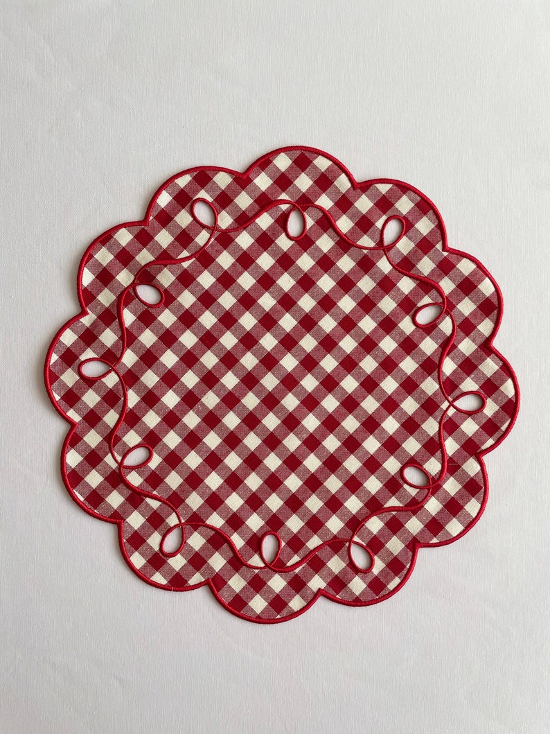 Linen Embroidered Table Mat Handmade Linen Placemats - Etsy