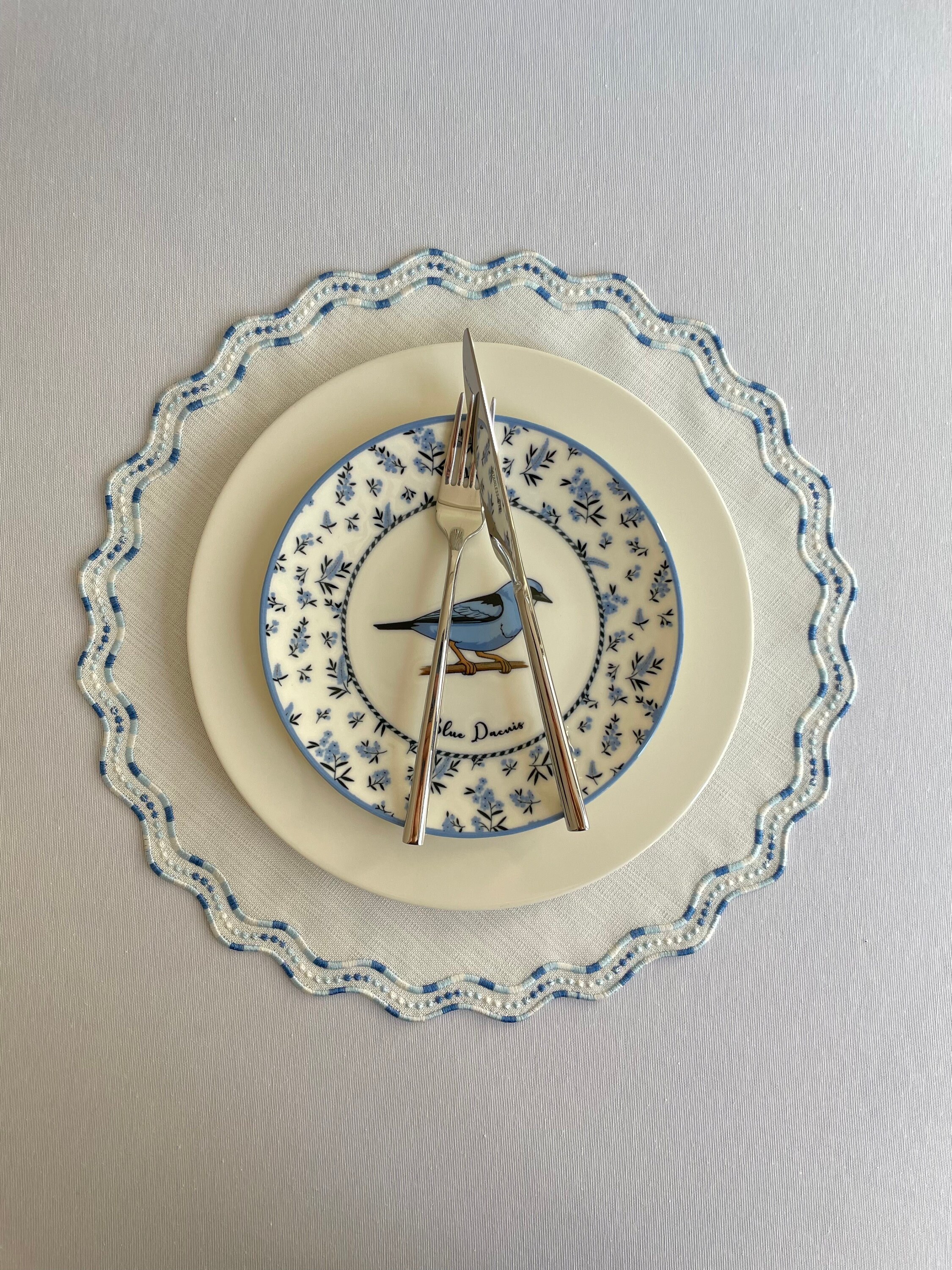 Embroidered Placemat Reusable Table Mat Cotton Embroidery - Etsy