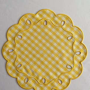 Linen Embroidered Table Mat Handmade Linen Placemats - Etsy