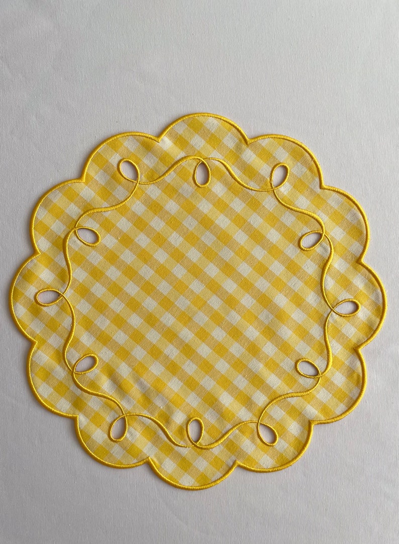 Linen Embroidered Table Mat Handmade Linen Placemats - Etsy