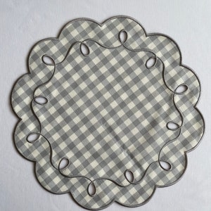 Linen Embroidered Table Mat Handmade Linen Placemats - Etsy