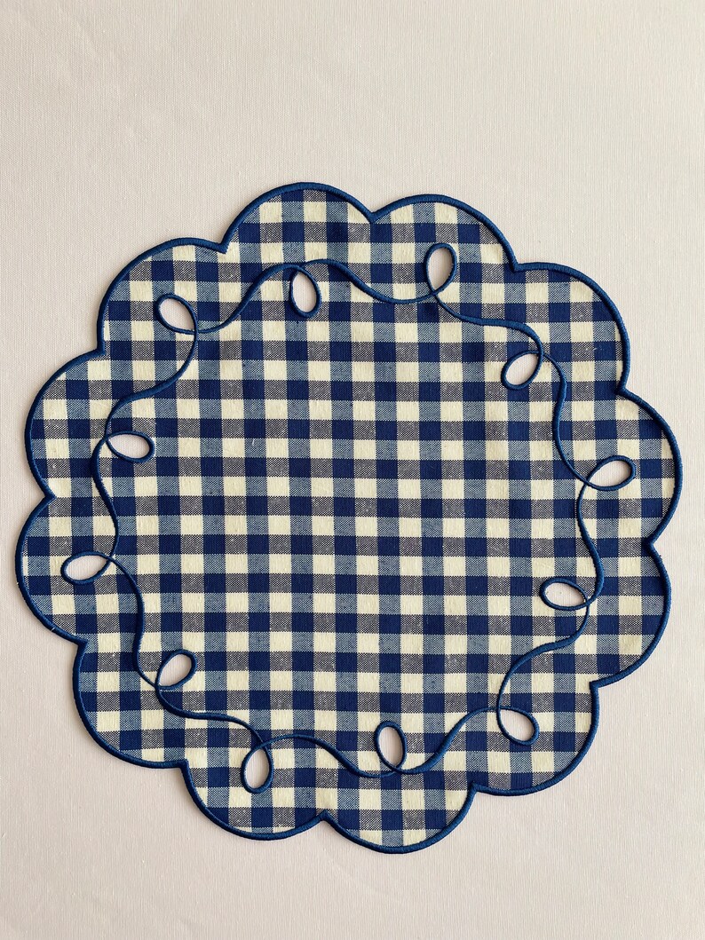 Linen Embroidered Table Mat Handmade Linen Placemats - Etsy