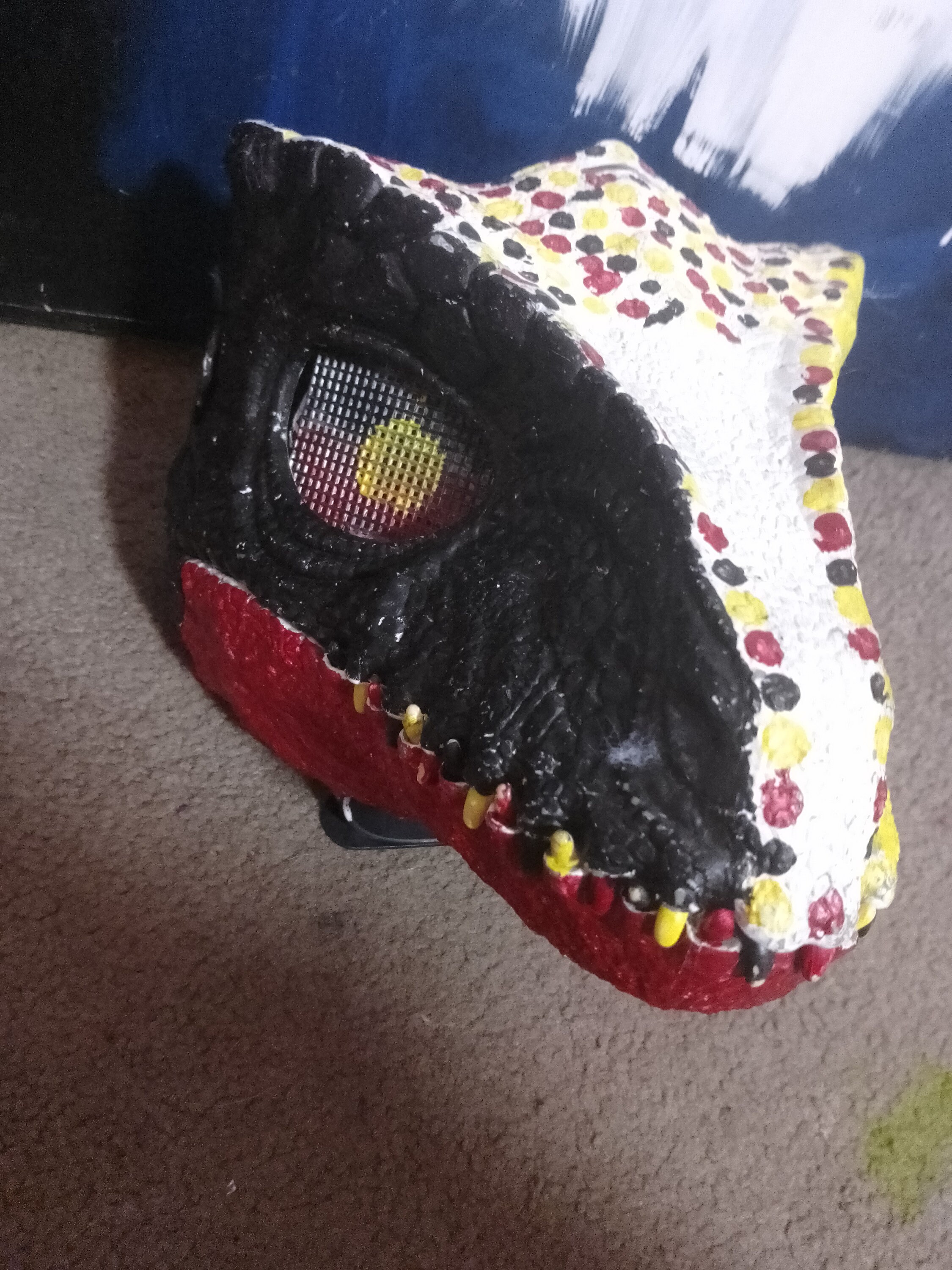 Aboriginal Dino Mask - Etsy
