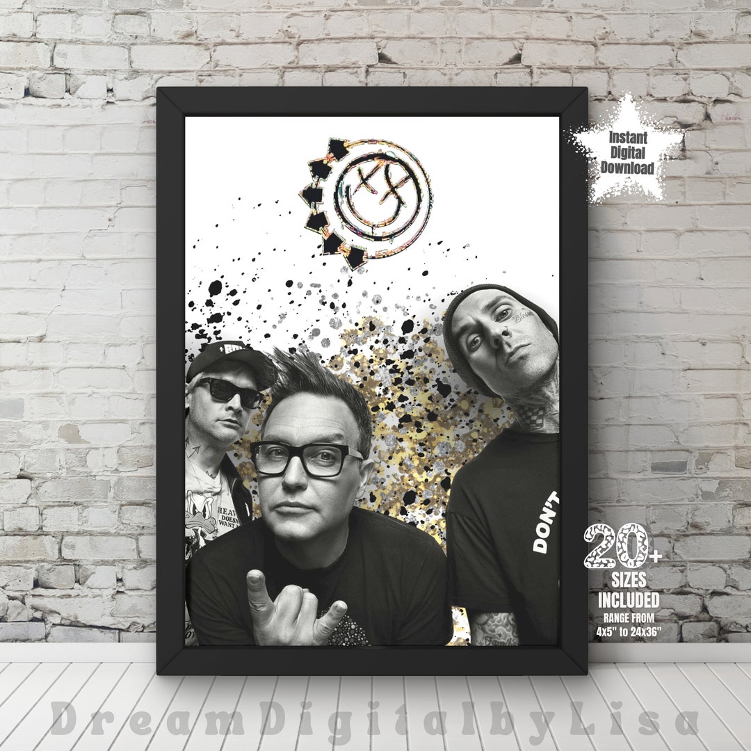 BLINK-182 Poster, Blink-182 Printable Wall Art, Instant DIGITAL ...