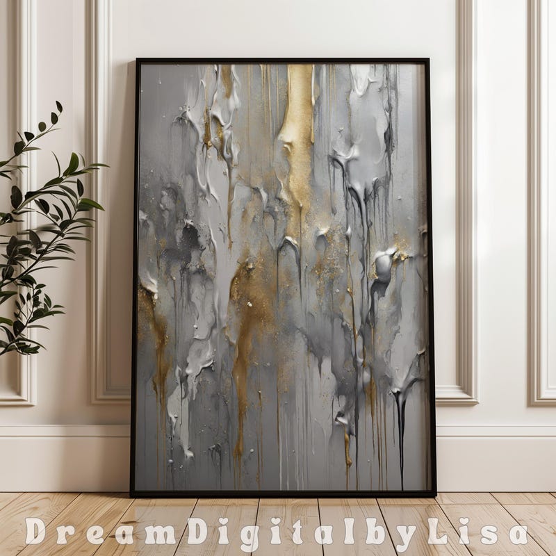 Silver Abstract Art - Etsy