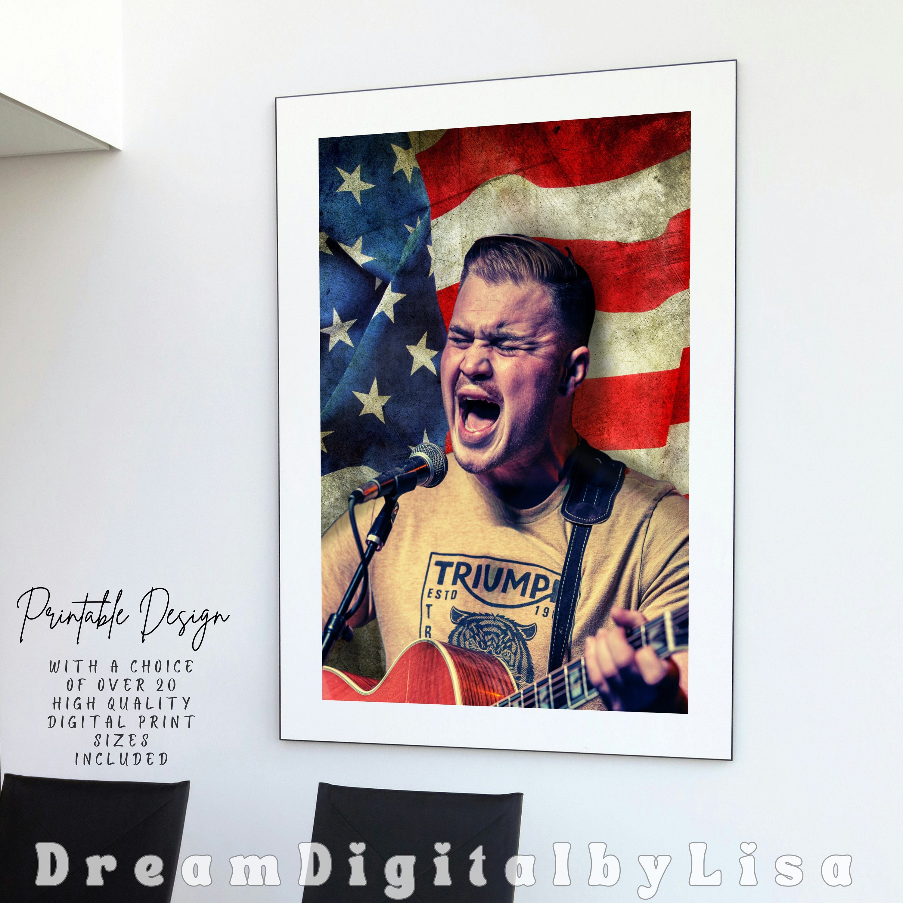 Zach Bryan Printable Poster Zach Bryan Country Music Wall Art INSTANT ...
