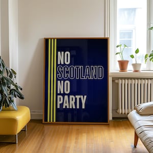 No Scotland No Party Printable Scottish Decor Scottish Gifts Tartan ...