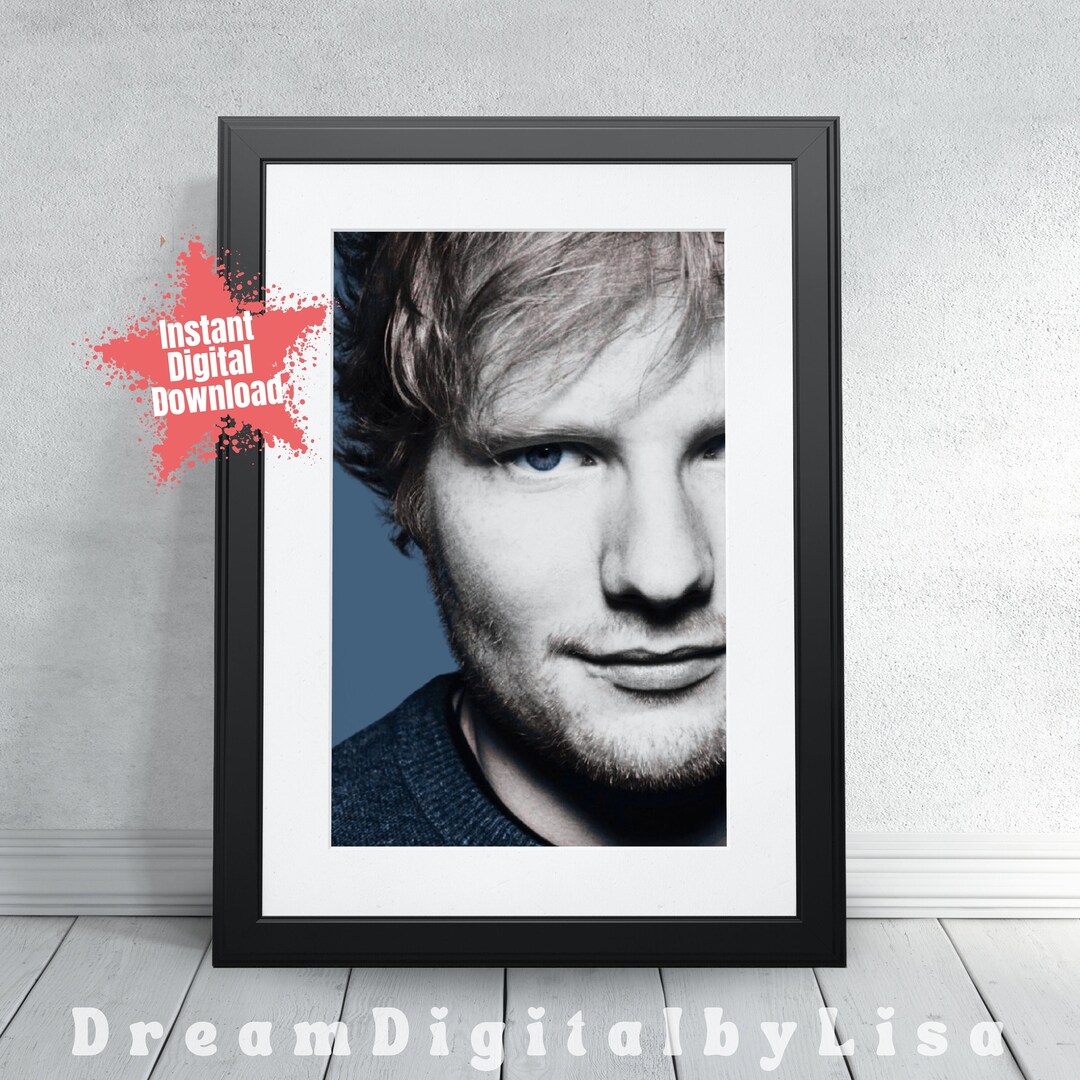ED SHEERAN Printable Wall Art, Ed Sheeran Poster, Instant Downloadable ...