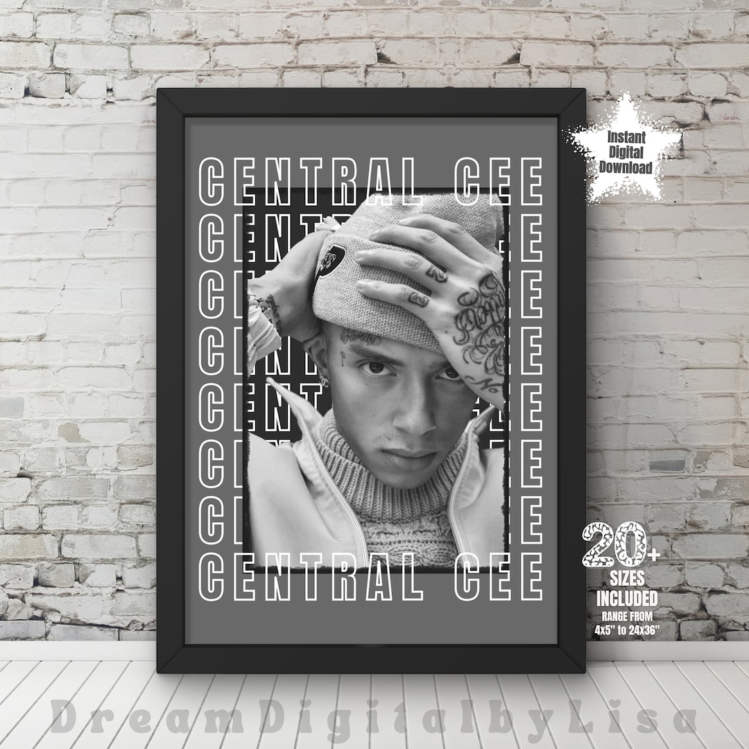 Central Cee Poster, Printable Central Cee Design, Rap Artist Poster ...