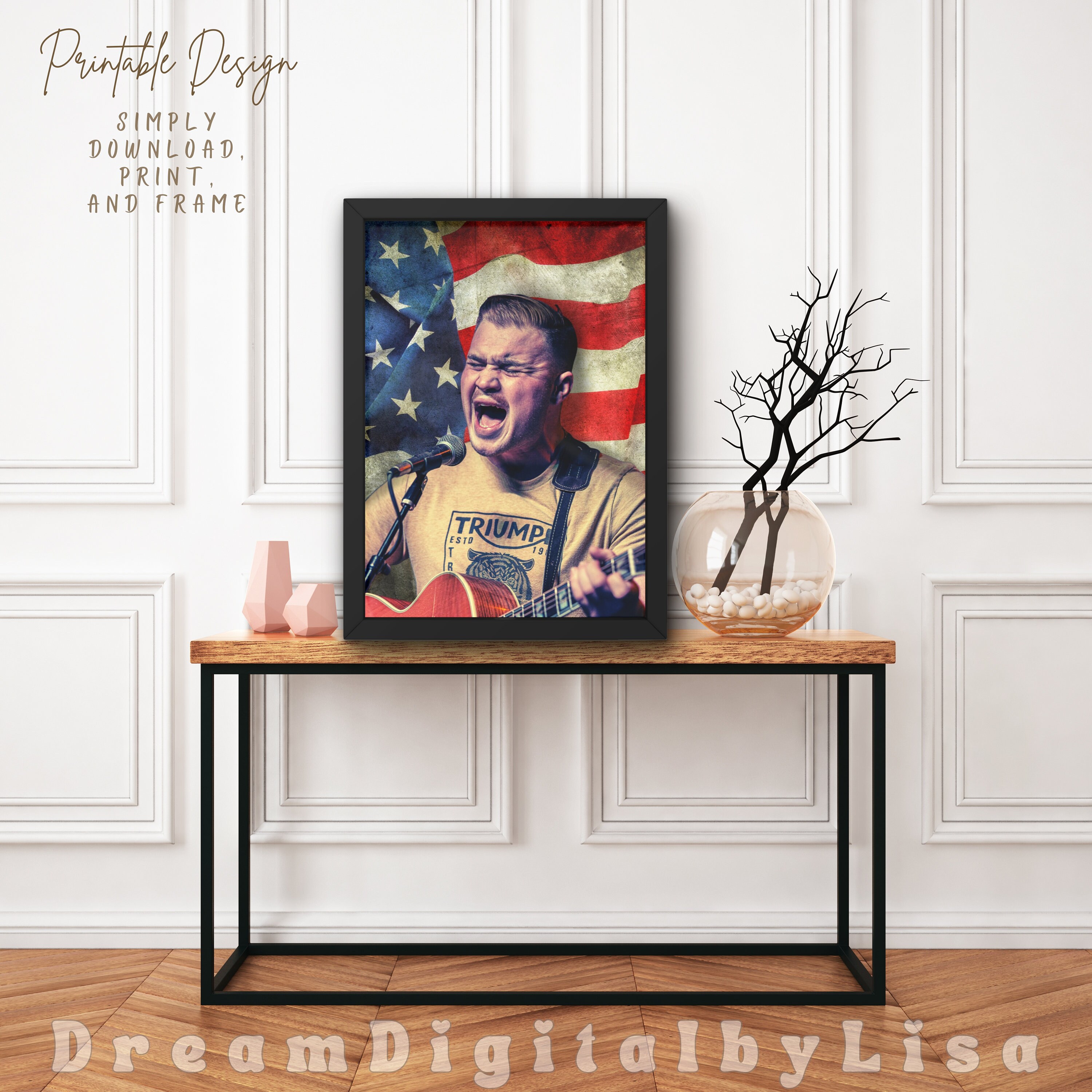 Zach Bryan Printable Poster Zach Bryan Country Music Wall Art INSTANT ...