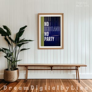 No Scotland No Party Printable Scottish Decor Scottish Gifts Tartan ...