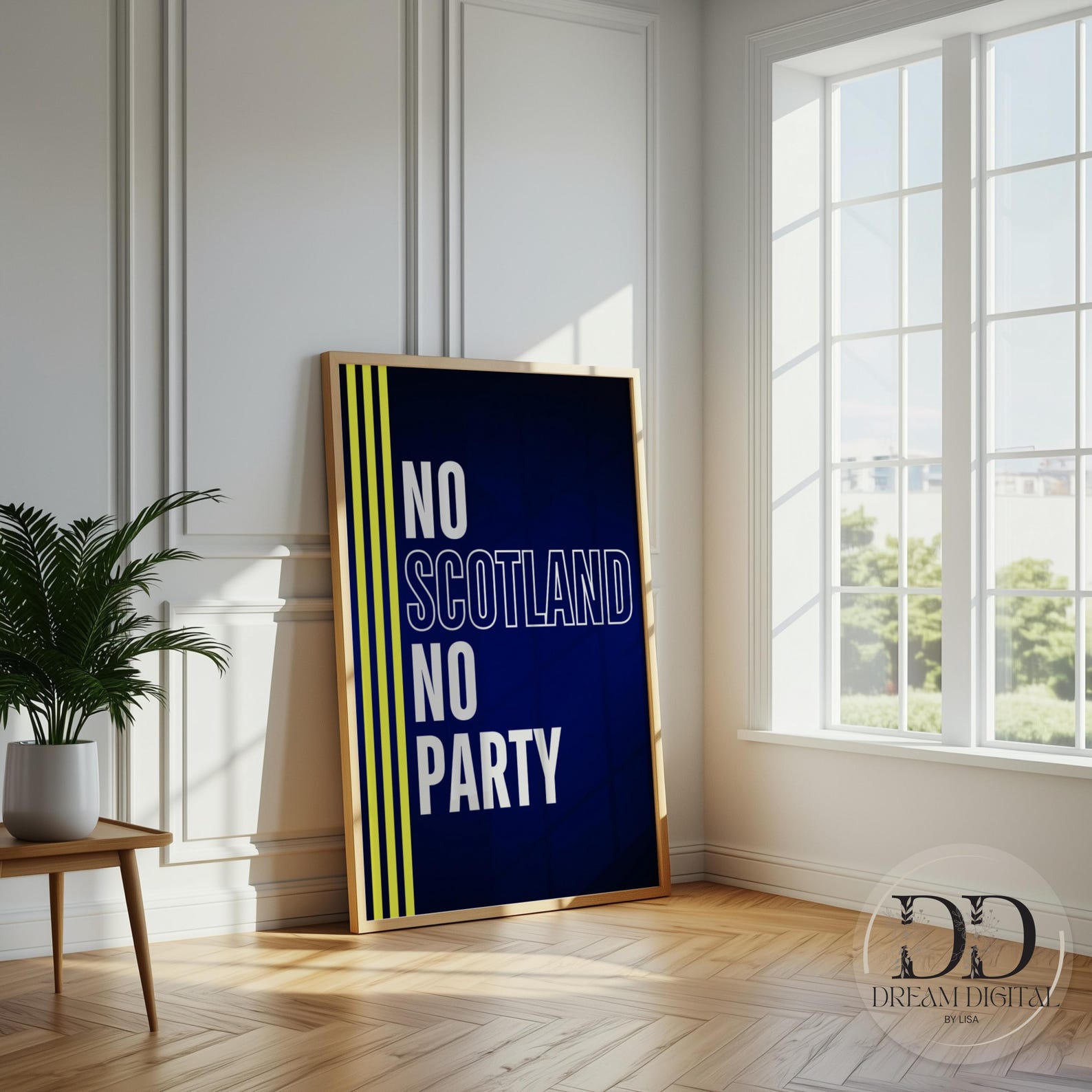 No Scotland No Party Printable World Cup 2026 Scottish Gifts Tartan ...