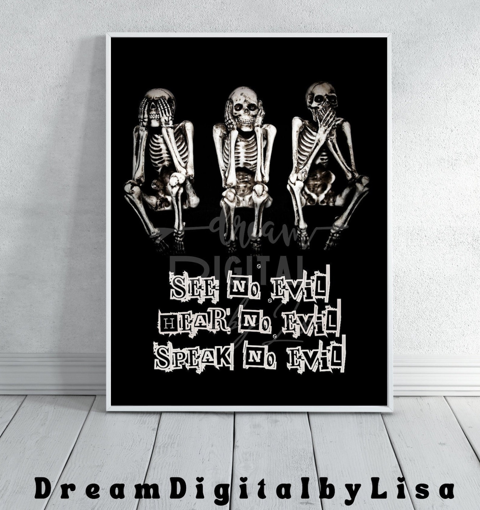 See No Evil Hear No Evil Speak No Evil Print, INSTANT DIGITAL DOWNLOAD ...
