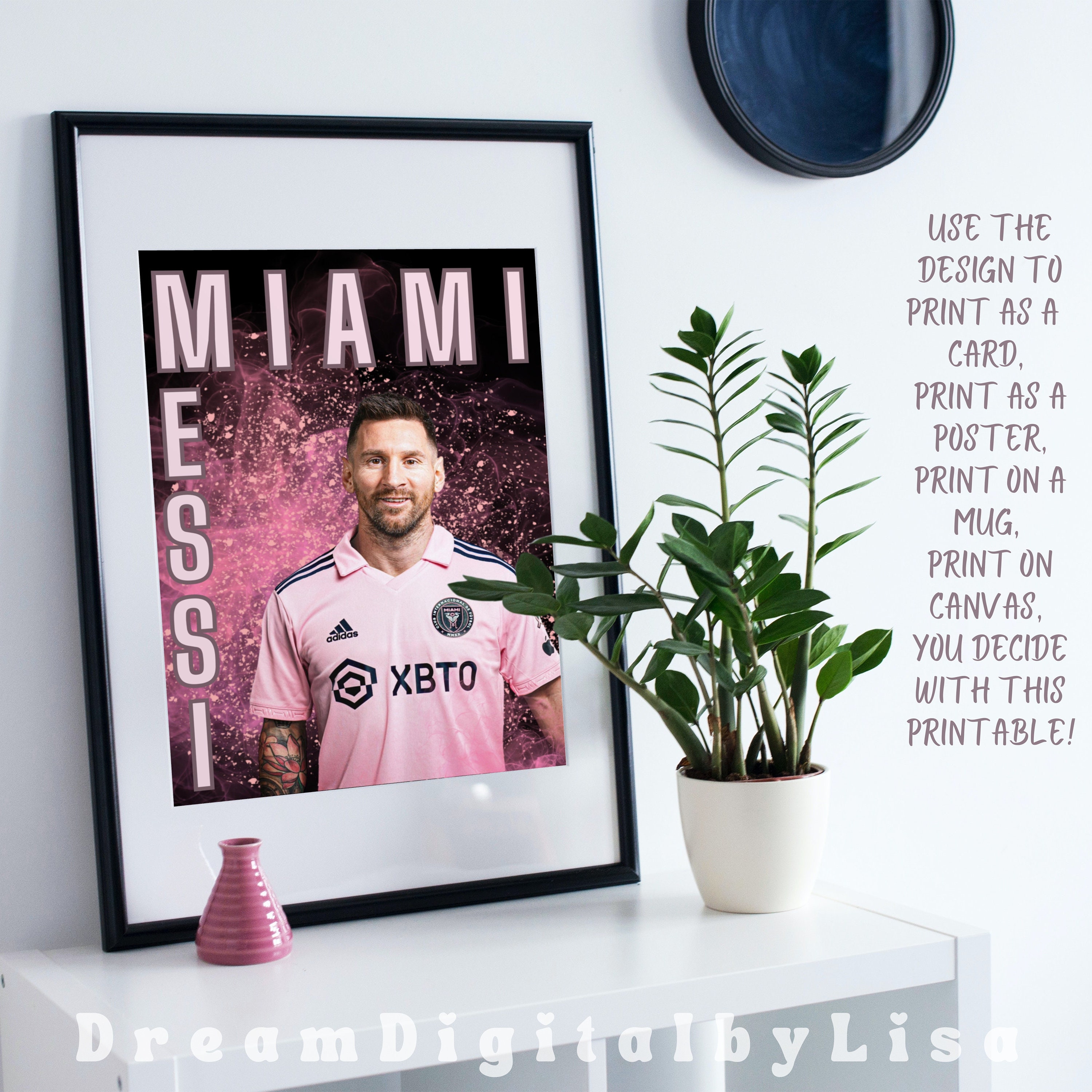 Messi Miami DIGITAL DOWNLOAD Lionel Messi Printable Messi - Etsy
