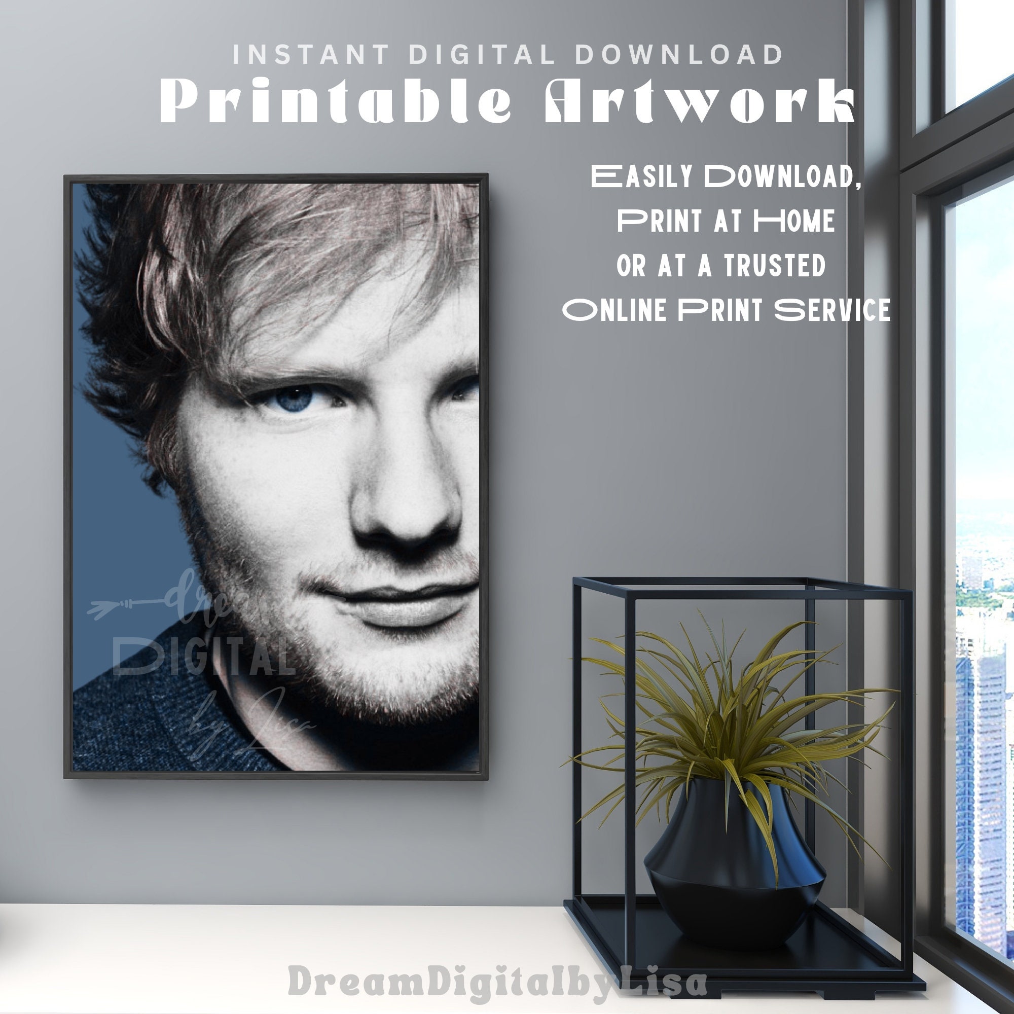 ED SHEERAN Printable Wall Art, Ed Sheeran Poster, Instant Downloadable ...