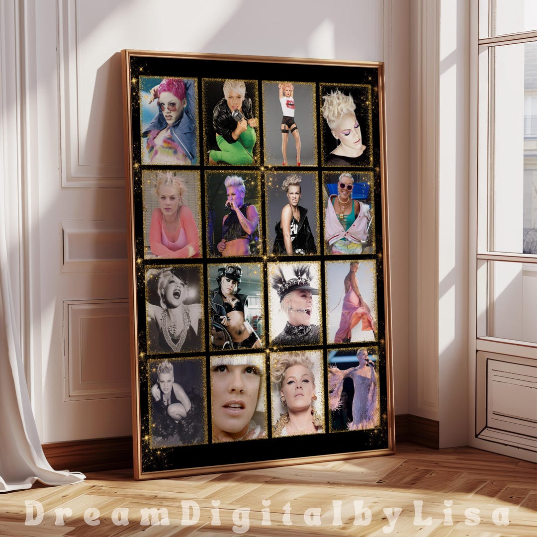 P!NK Poster Through the Years Instant DIGITAL Download, P!nk Poster, P ...