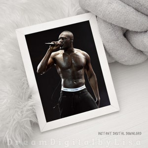 STORMZY Poster, UK Rap Artist Print, Instant Digital Download, Stormzy ...
