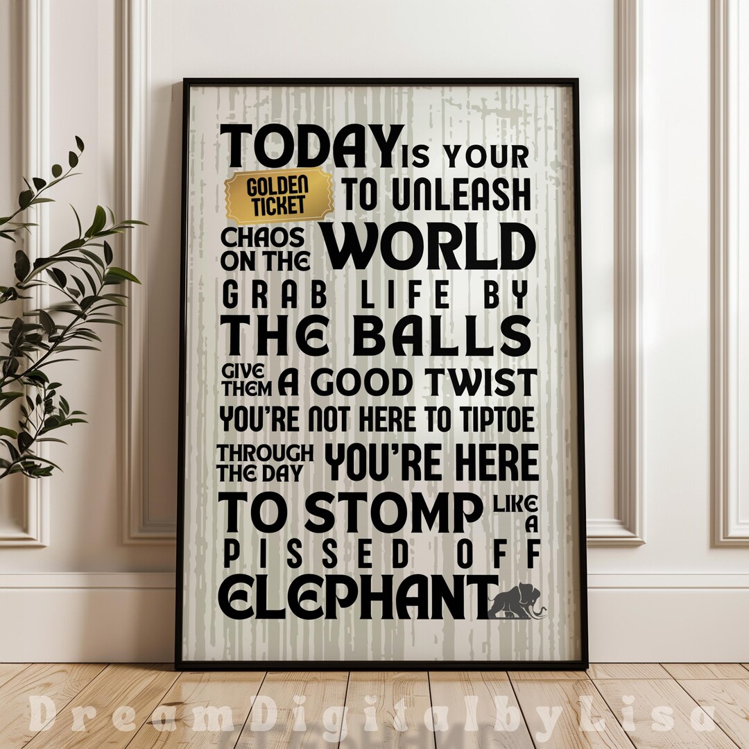 Life Quote Print Positive Affirmation Printable Poster Inspirational ...