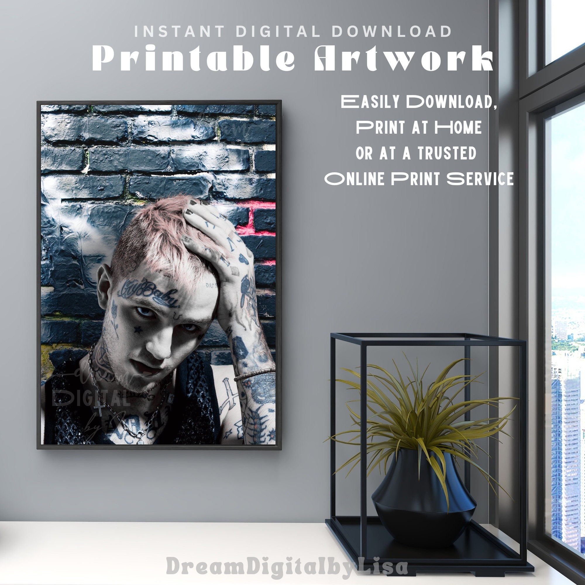 Lil Peep Poster Music Poster Rap Prints American Rap Artist - Etsy