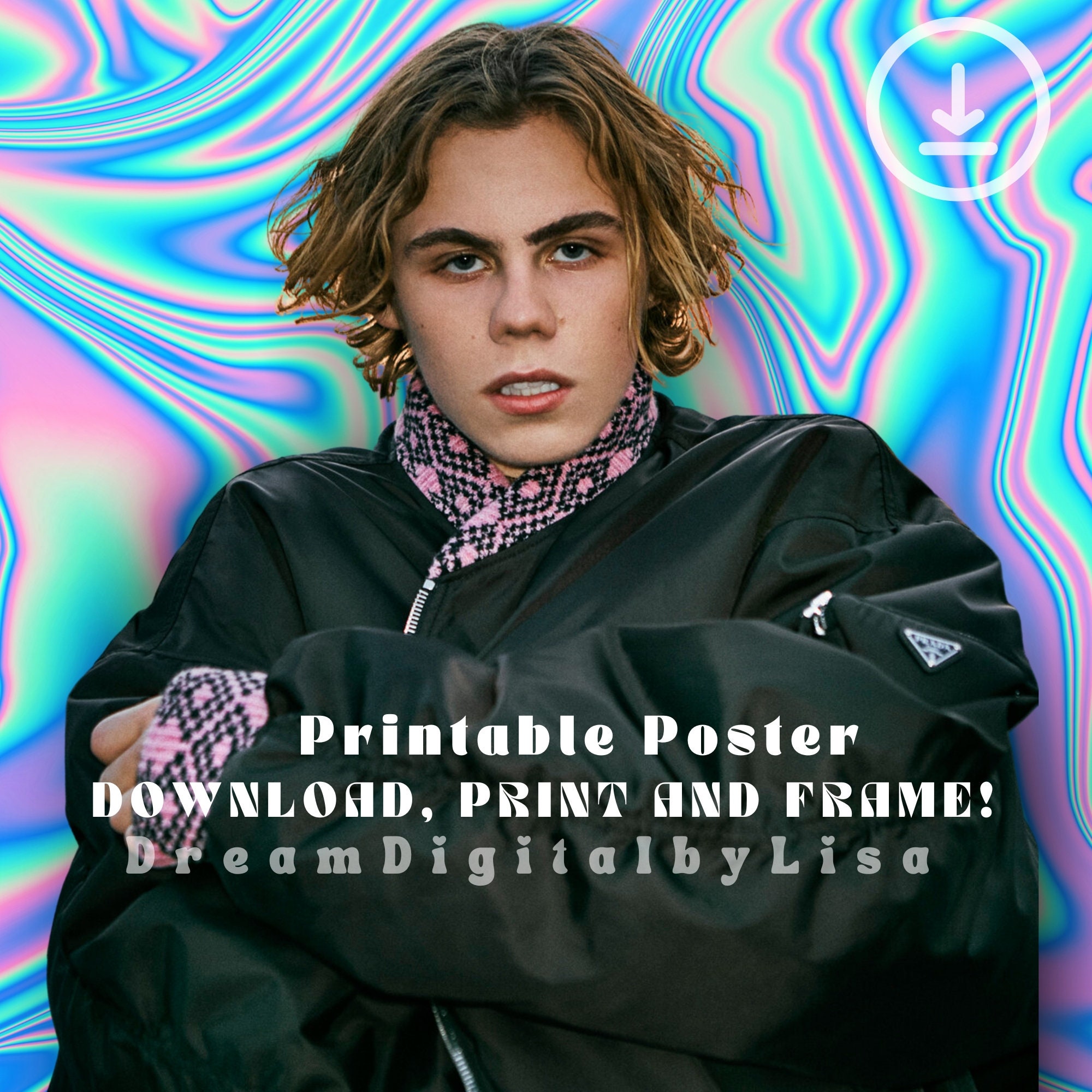 The Kid Laroi Printable Poster the Kid Laroi Gift Holographic Print ...