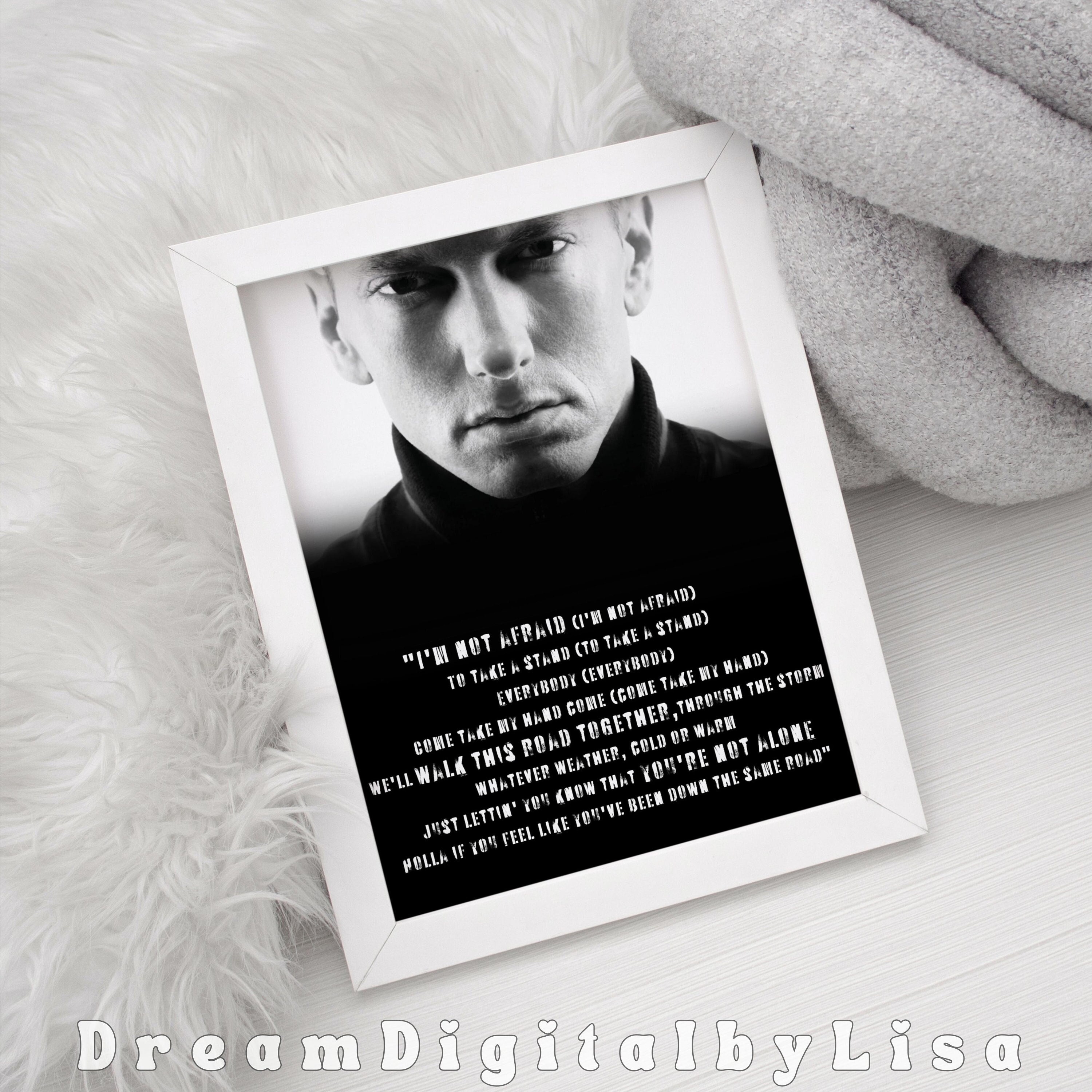 Eminem Not Afraid Poster