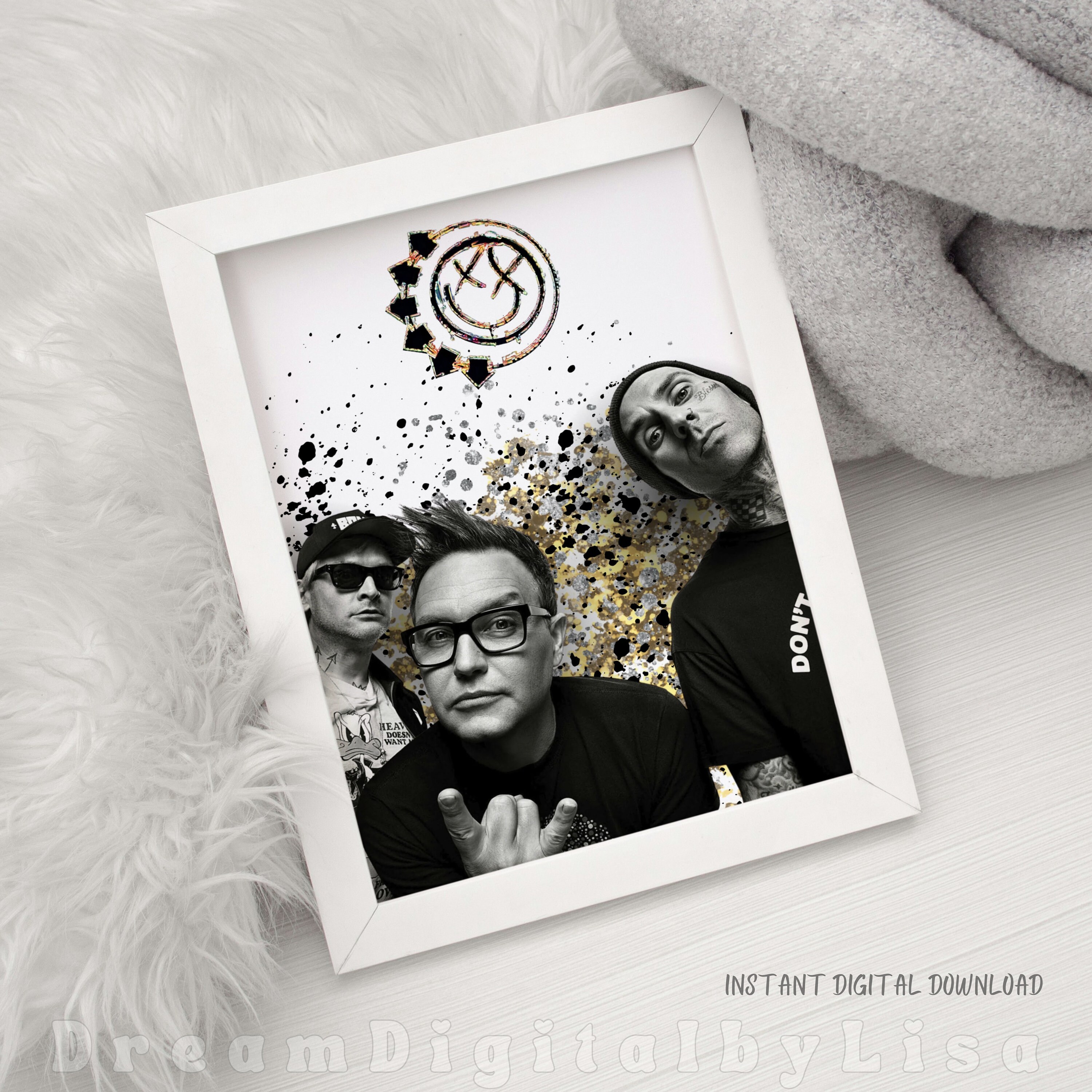 BLINK-182 Poster, Blink-182 Printable Wall Art, Instant DIGITAL ...