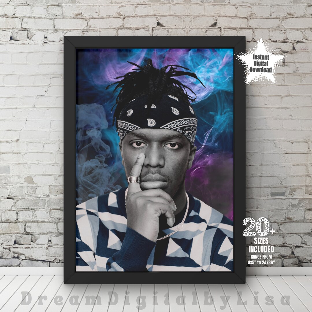 KSI Printable Wall Art, KSI Poster, Music Poster, Youtuber Artwork ...
