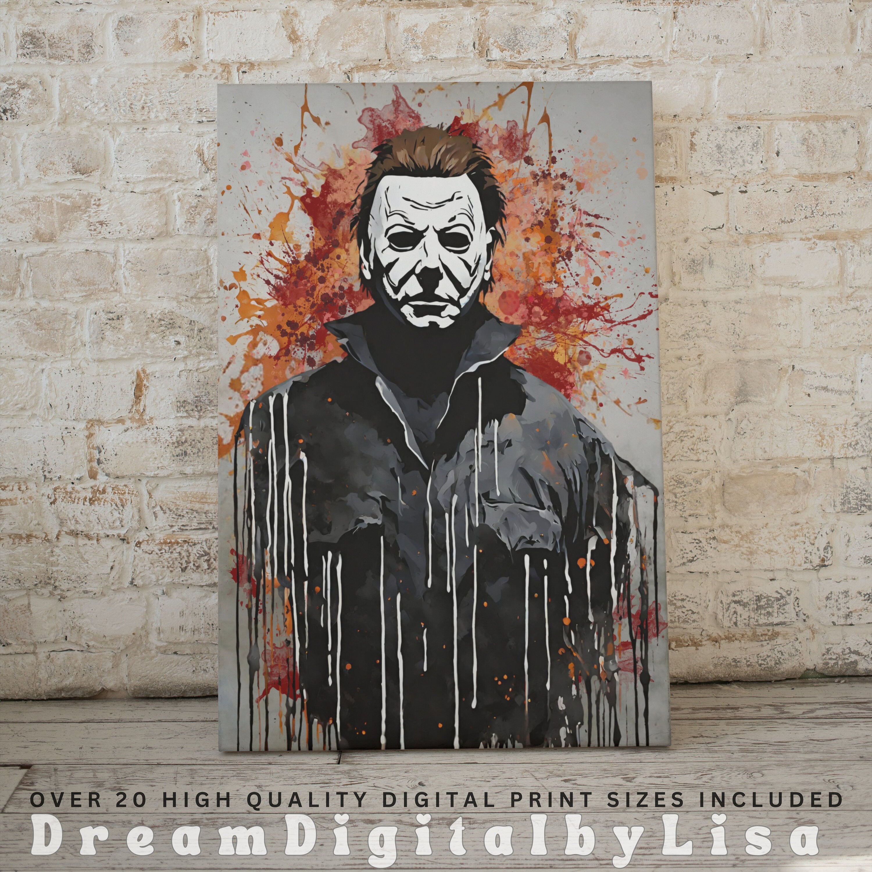 Michael Myers Halloween Movie Poster, Horror Movie Decor, Cinema Room ...