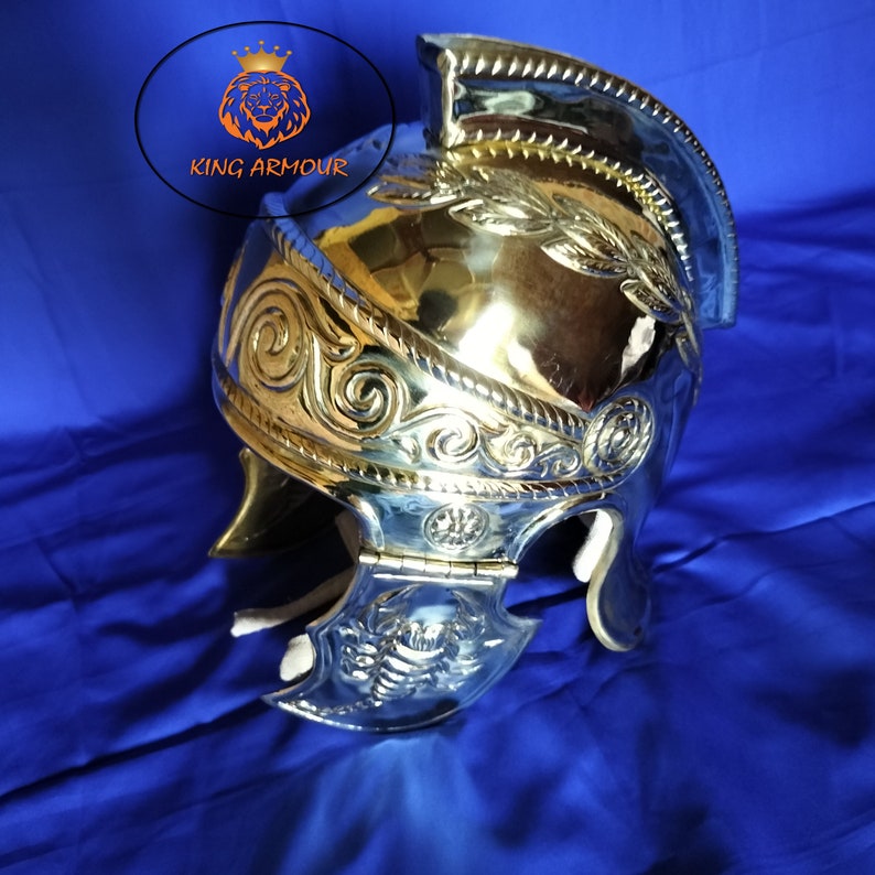 Roman Praetorian Brass Helmet Inspired by the Bas Reliefs of ...