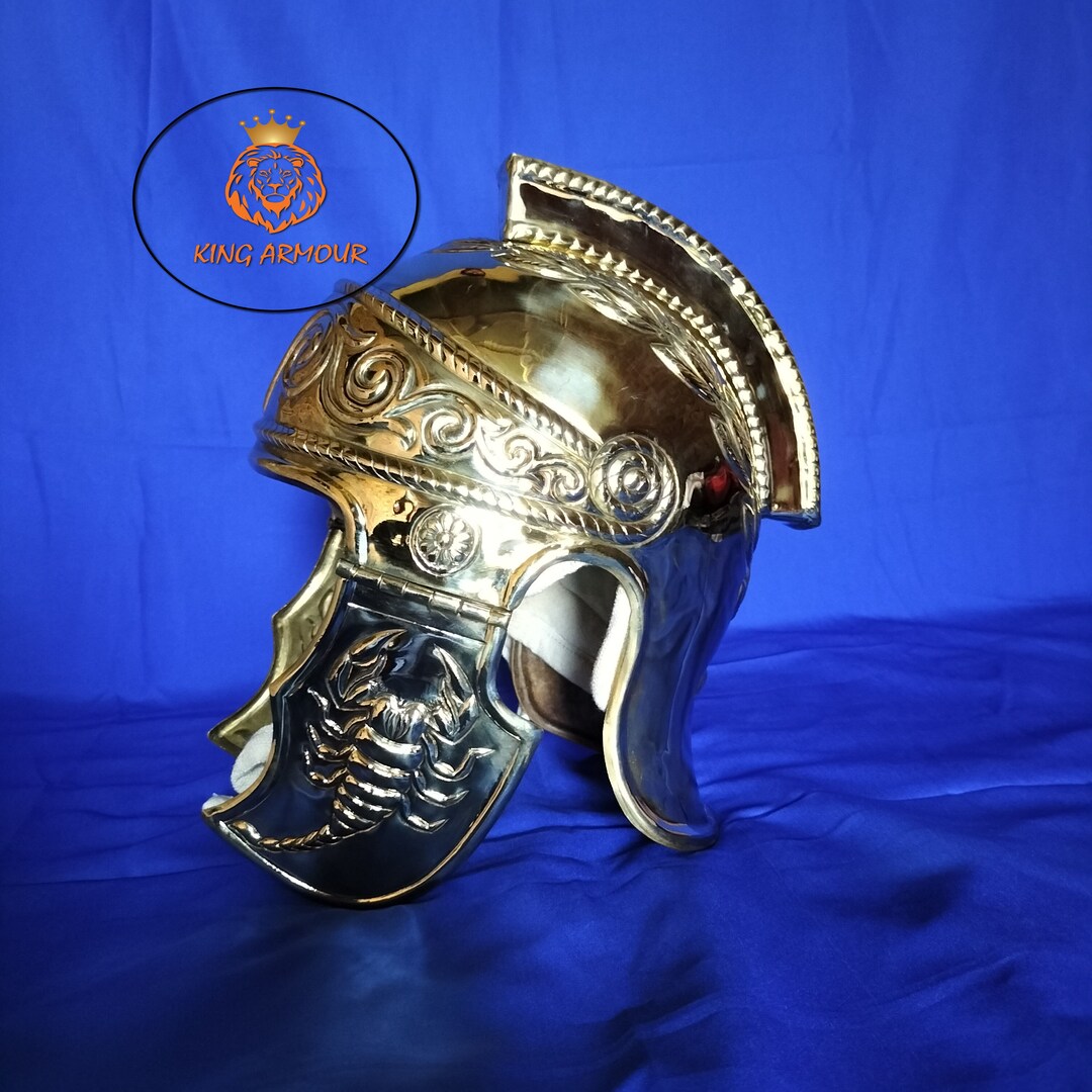 Roman Praetorian Brass Helmet Inspired by the Bas Reliefs of ...