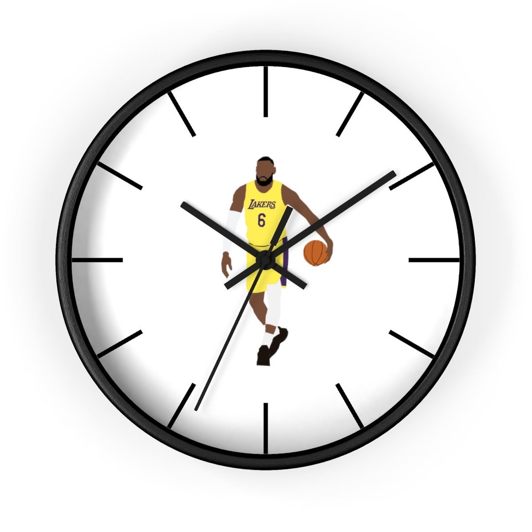 Lebron James Clock Los Angeles Lakers - Etsy
