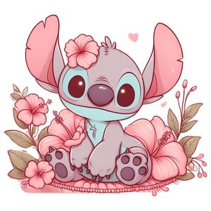 9 PNG Pink Stitch Watercolor Design PNG File for Sublimation, High ...