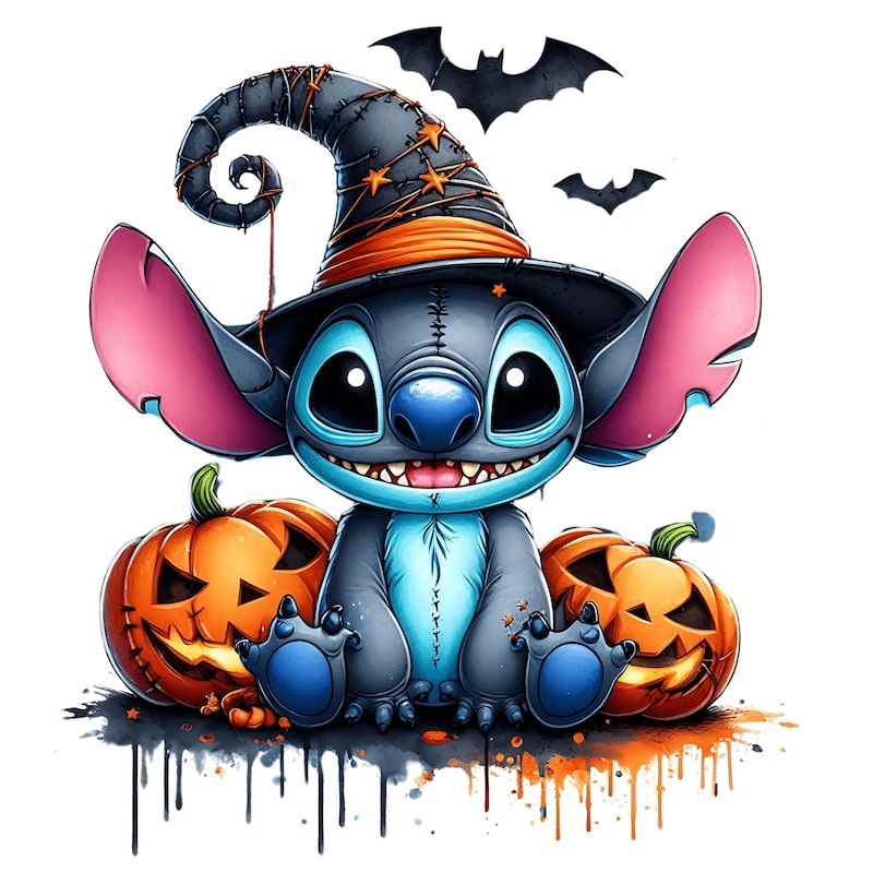 Stitch Wallpaper Fall - Etsy