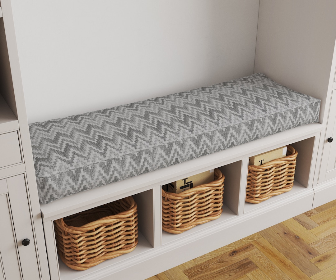 3" Thick Custom Indoor Bench Cushion, Seat Cushions Cover, Replacement ...