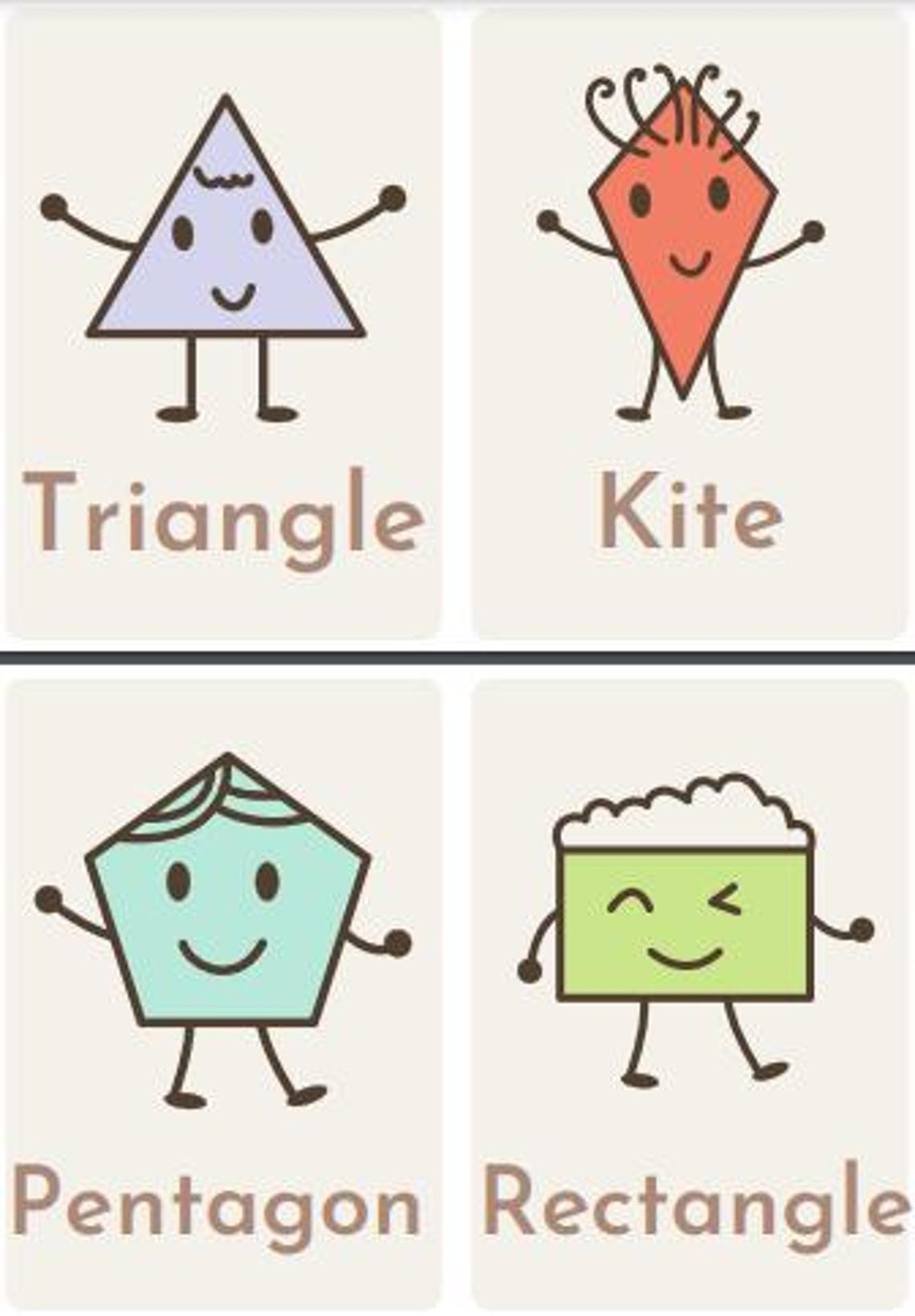 Letters, Auslan Signs, Numbers, Colours and Shapes Flashcards - Etsy