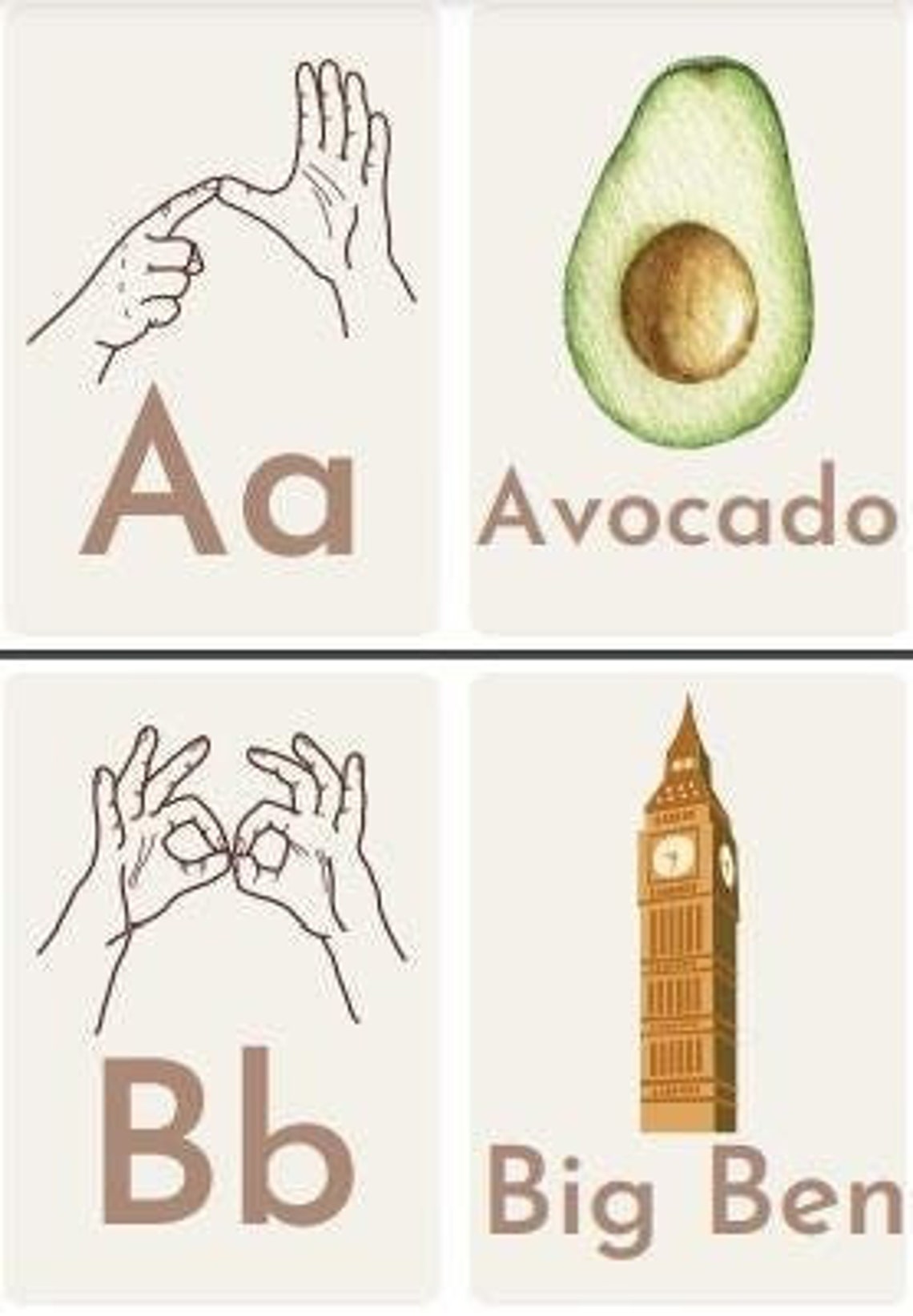 Letters, Auslan Signs, Numbers, Colours and Shapes Flashcards - Etsy