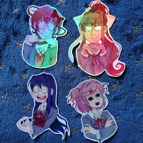 DDLC Stickers Doki Doki Literature Club Stickers - Etsy