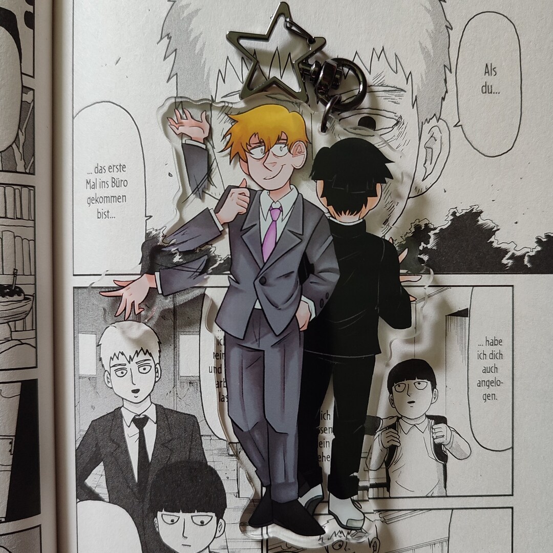 MP100 Reigen & Mob Double-sided Acrylic Charm - Etsy