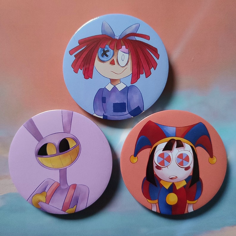 The Amazing Digital Circus Buttons - Etsy